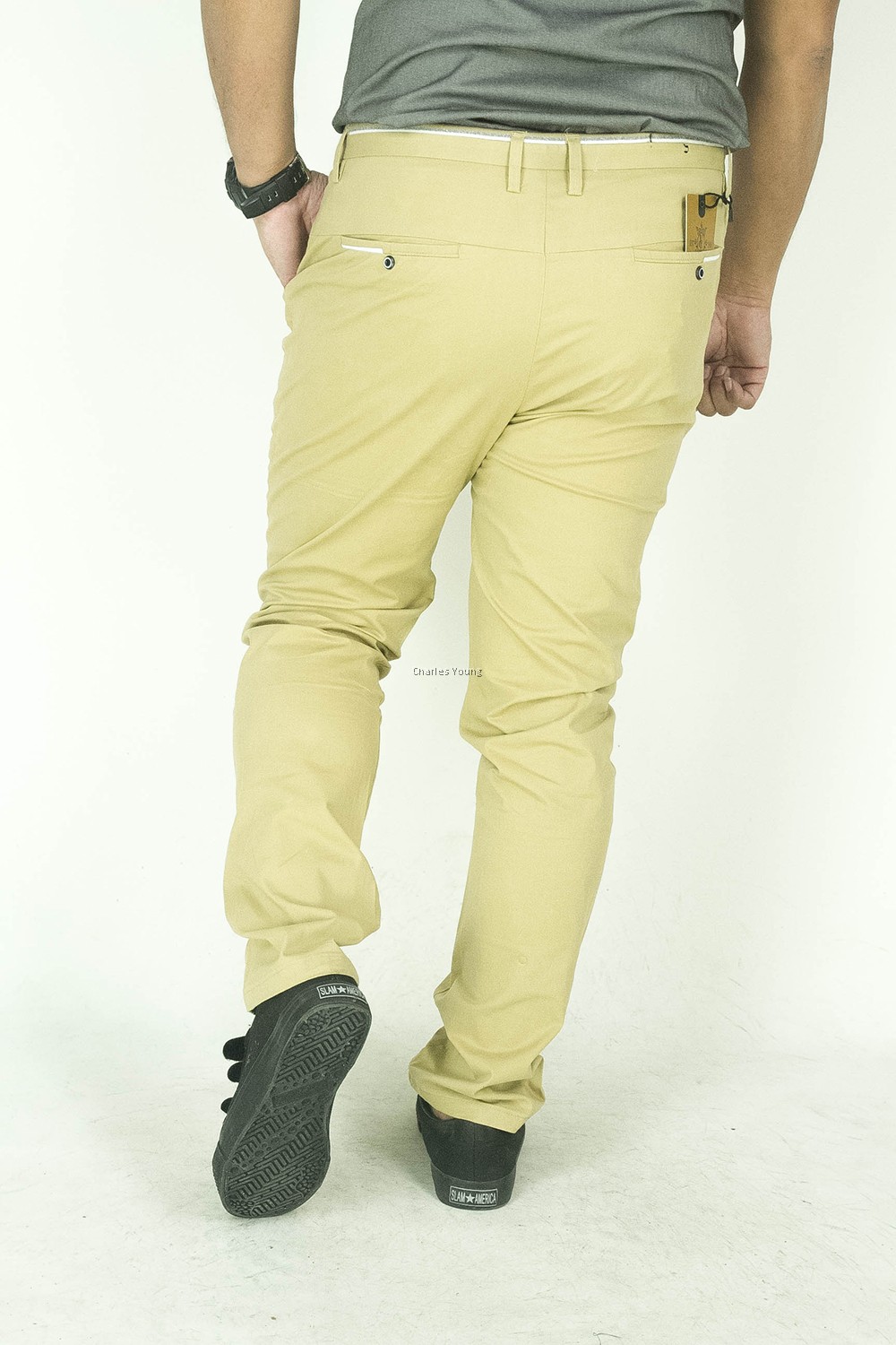 CY 0133 [ KHAKIS ] CASUAL OFFICE KPOP SLIM KOREA PANTS SELUAR PLUS SIZE ...