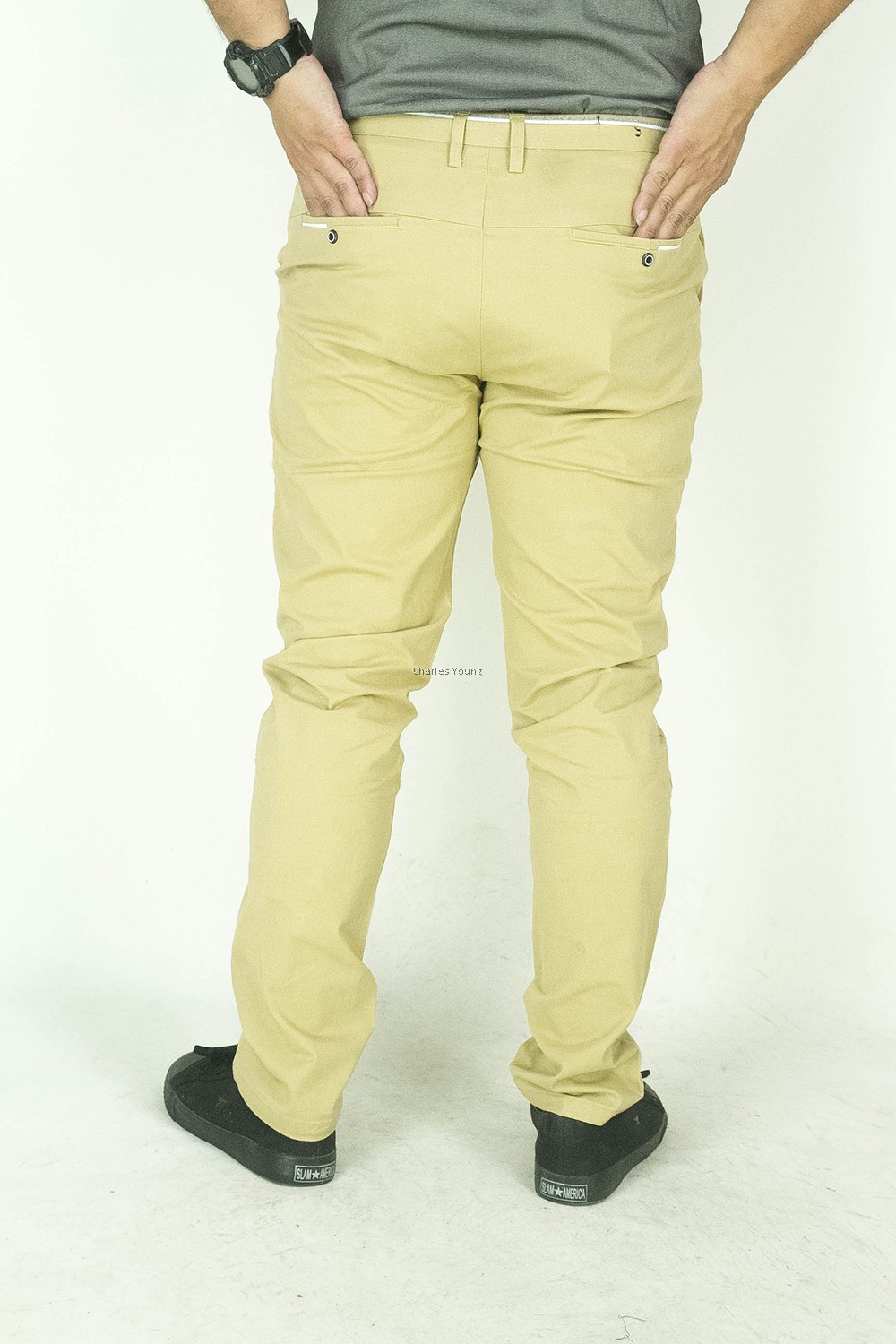 CY 0133 [ KHAKIS ] CASUAL OFFICE KPOP SLIM KOREA PANTS SELUAR PLUS SIZE ...