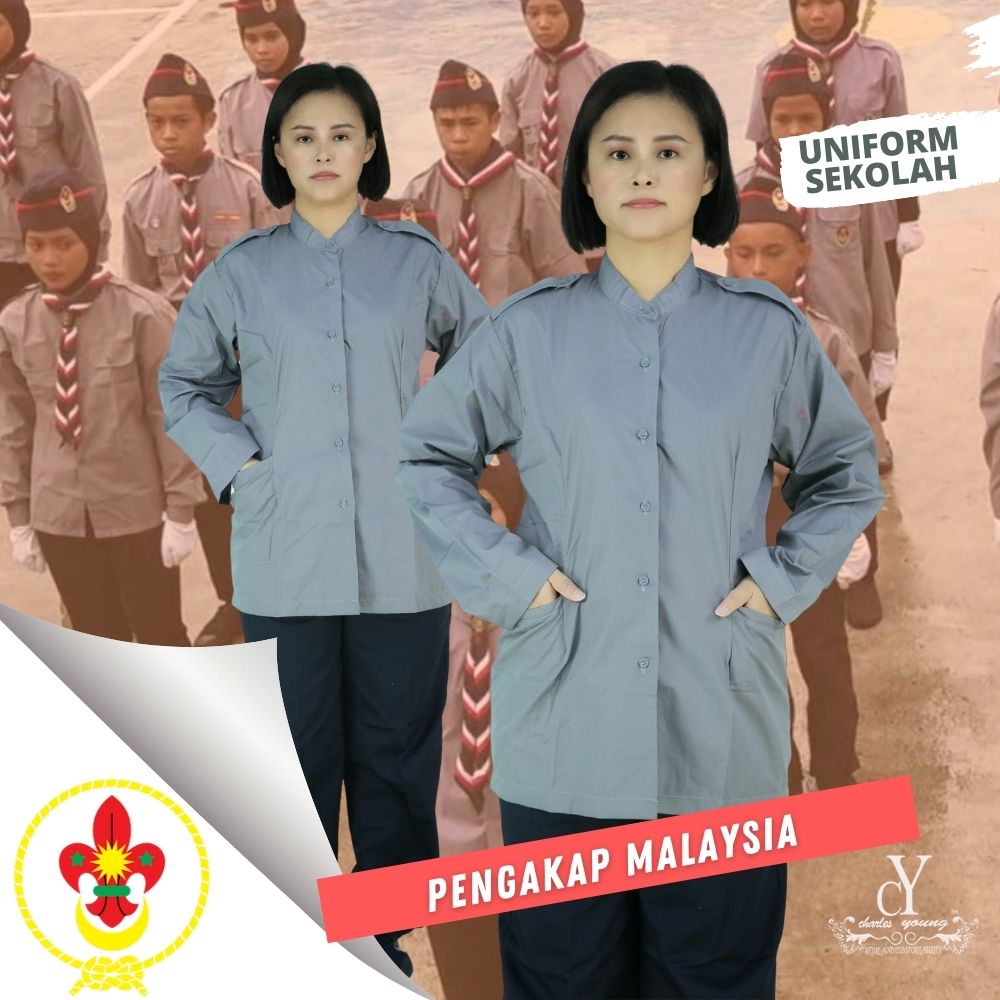 CY 1903 UNIFORM SCOUT / Pakaian Seragam Kadet Pengakap Perempuan /Baju ...